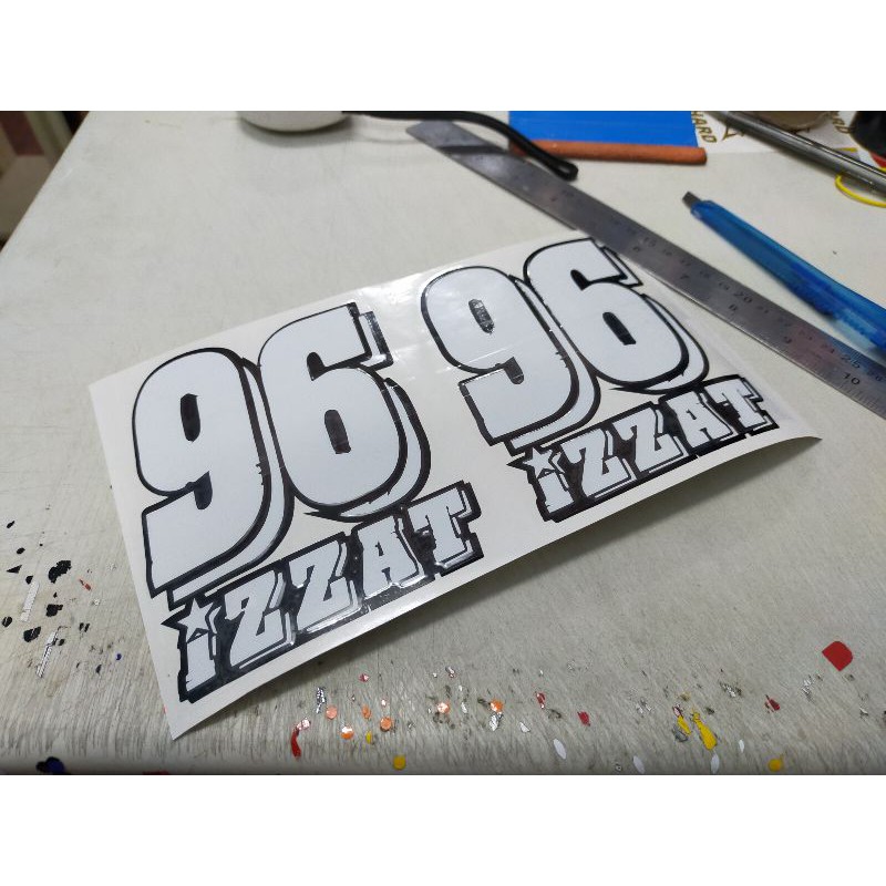 custom sticker nombor sendiri untuk motor | Shopee Malaysia