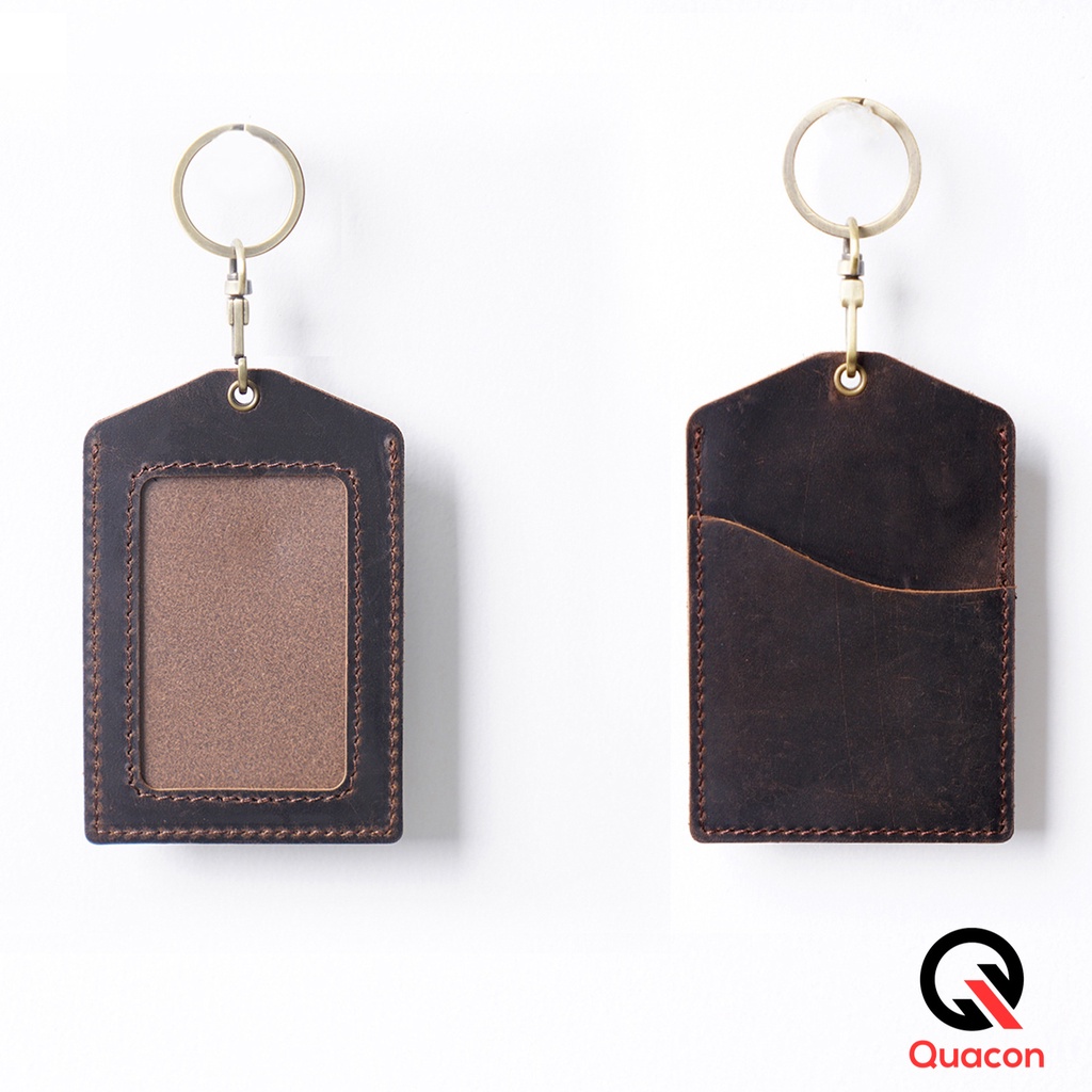 Crazy Horse Leather Access Card Holders / Lanyards | Shopee Malaysia
