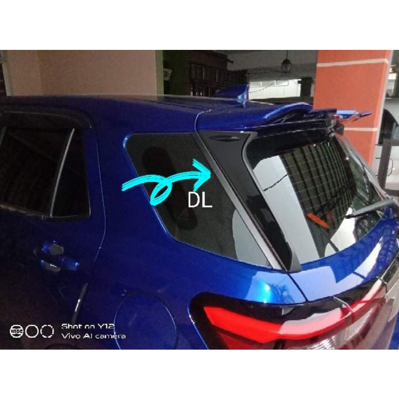 Perodua Ativa DL Rear Spoiler Side Carbon Fibre Trim | Shopee Malaysia