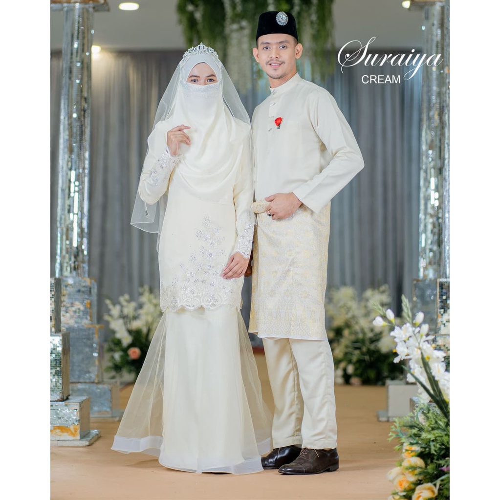 [𝐍𝐄𝐖 𝐈𝐓𝐄𝐌]FULL SET NIKAH SURAIYA CREAM |FULL SET NIKAH|TUNANG|COUPLE ...