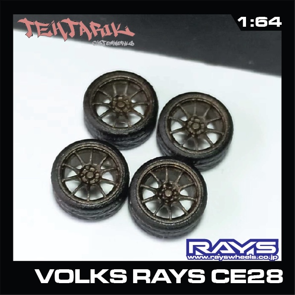 Volks Racing CE28 Resin Rims 1:64 Scale 9mm 10mm | Shopee Malaysia