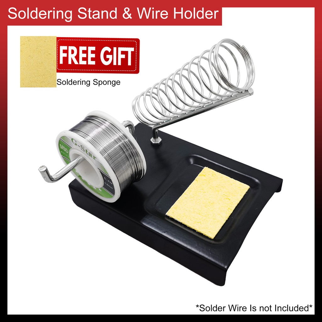 Soldering Iron Stand with Soldering Wire Holder FREE Soldering Sponge ...
