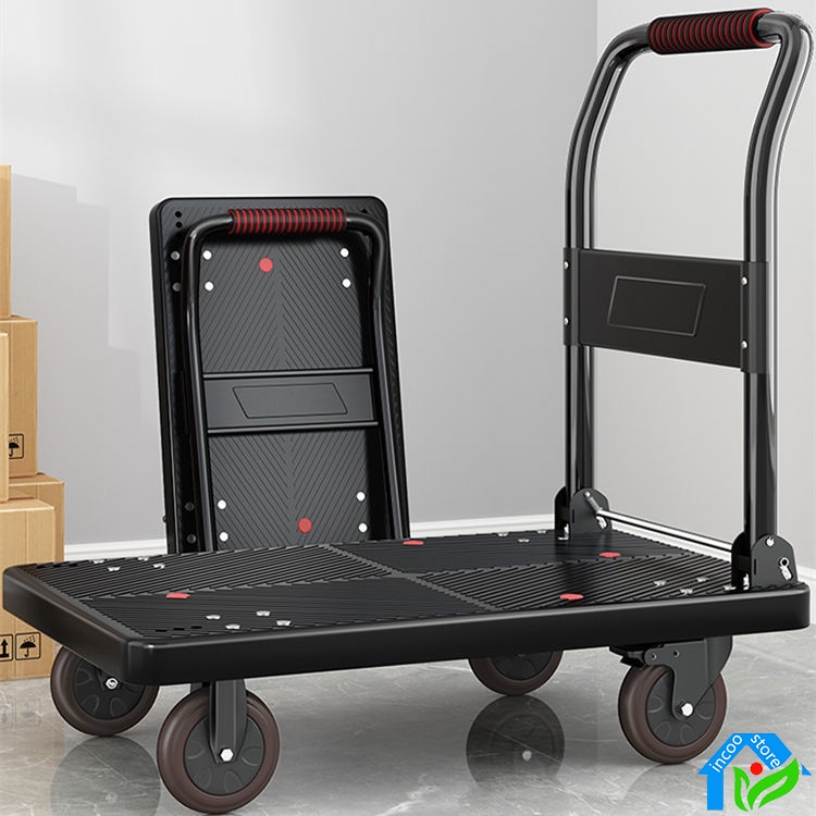 Flatbed Silent Folding Trolley/Trolley Portable 150KG/300KG Hand Truck ...