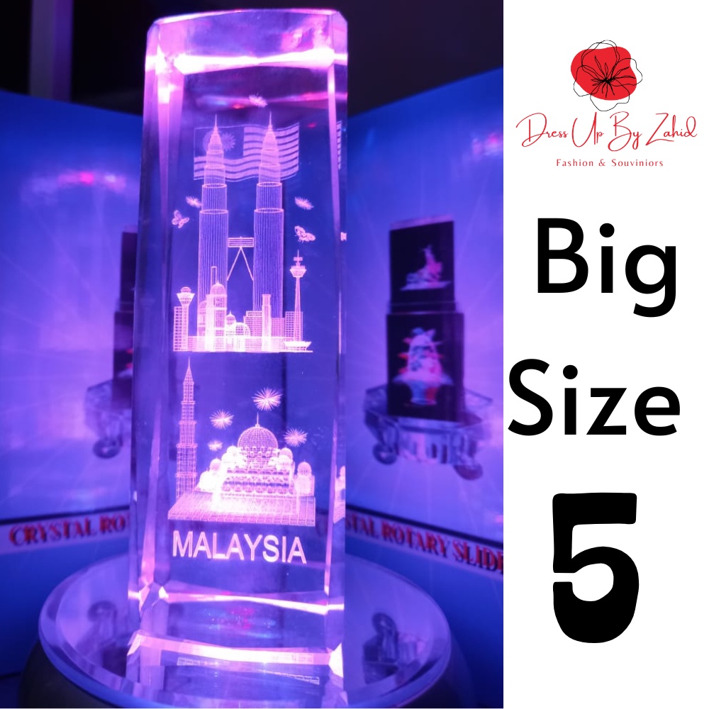 New Arrival (7 LED) Twin Towers Kuala Lumpur Crystal Kristal With 7 Led ...