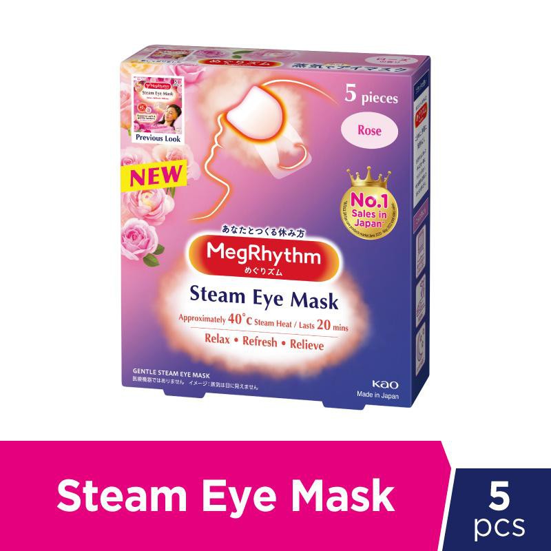 MegRhythm Steam Eye Mask - Rose (5pcs) | Shopee Malaysia