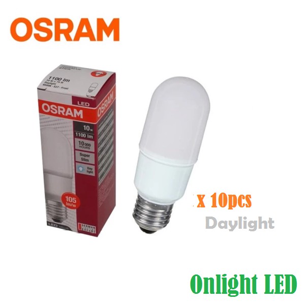 Osram led stick bulb (10watt Daylight) x 10pcs | Shopee Malaysia