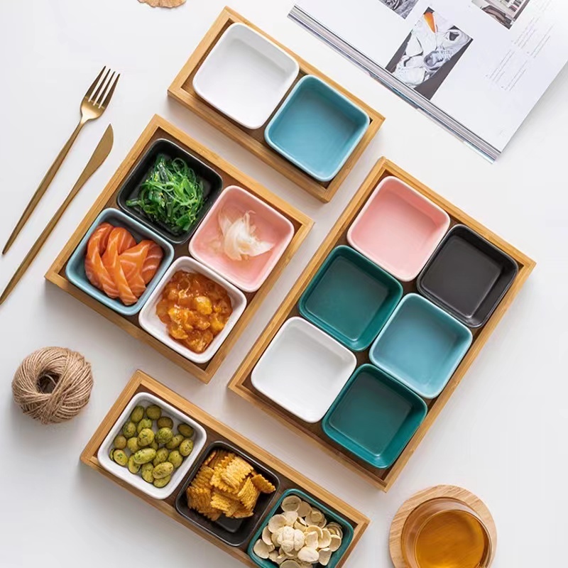Ceramic Snack Plate/Dip Bowl/Korean Side Dish & Sauce Dish (Banchan ...