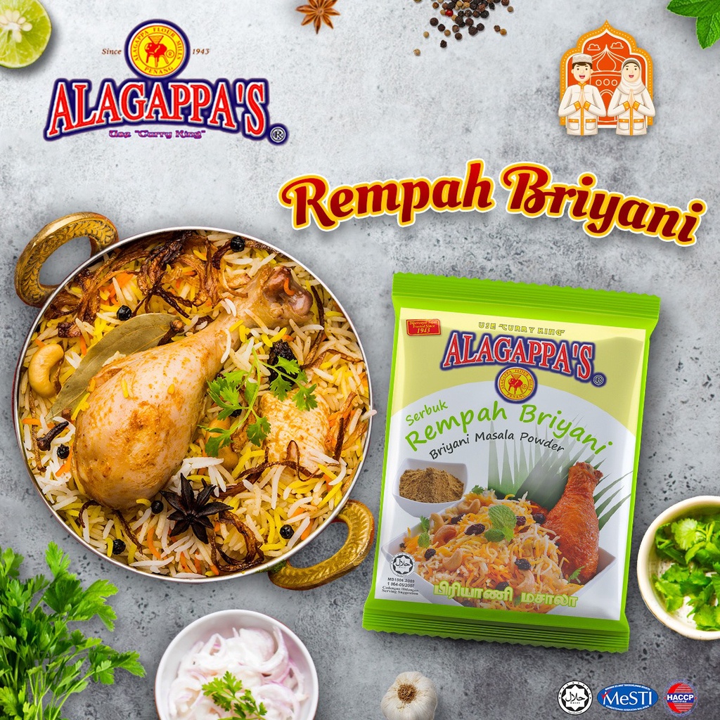 Alagappa's Serbuk Rempah Briyani / Alagappa's Original Briyani Powder ...