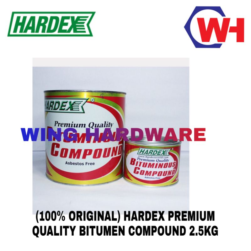 (100% ORIGINAL) HARDEX PREMIUM QUALITY BITUMEN COMPOUND 2.5KG | Shopee ...