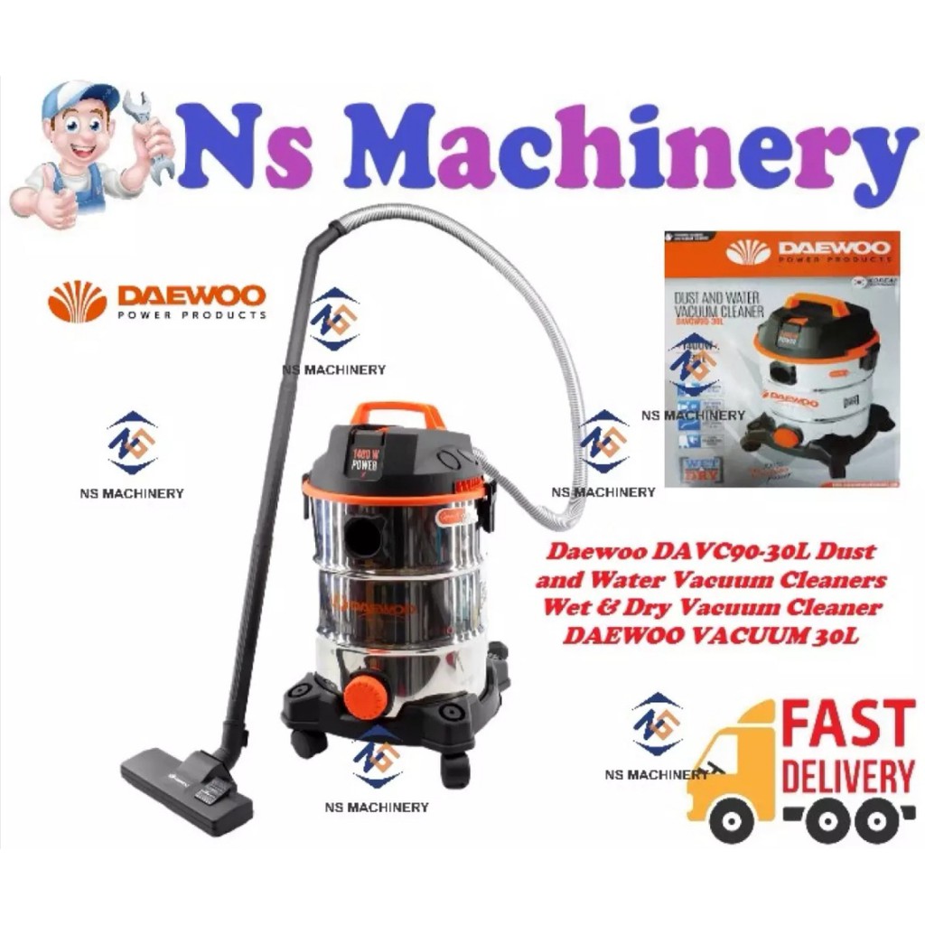 Daewoo Davc90 30l Dust And Water Vacuum Cleaners 30l Wet And Dry Vacuum