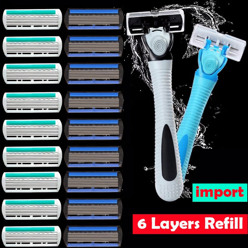 pencukur Manual Razors Women Shaver Hair Razors Shaving Knife Six ...