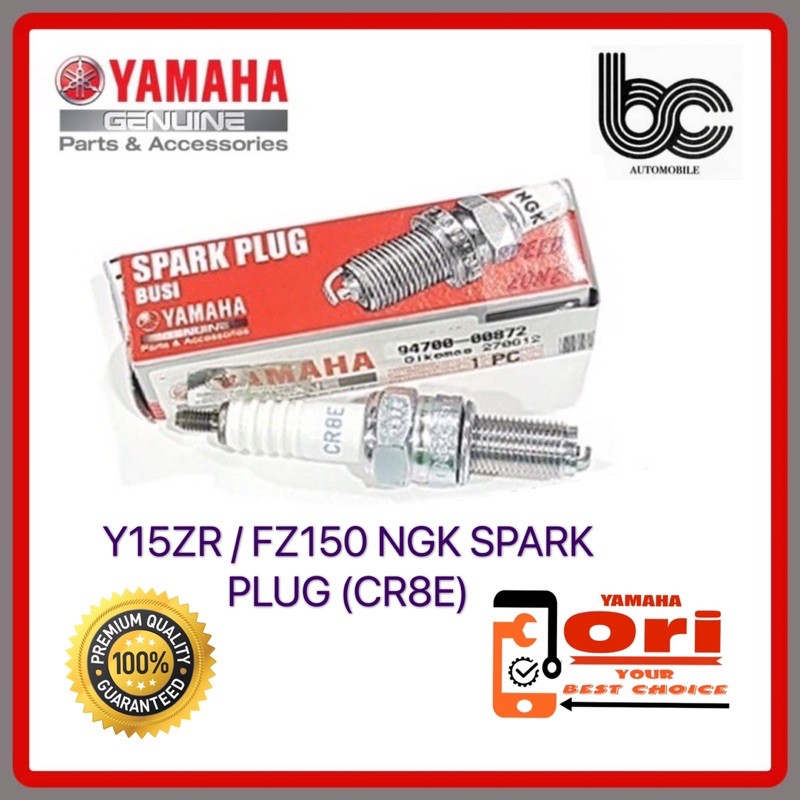 YAMAHA NGK CR8E SPARK PLUG / Y15ZR / FZ150i / YSUKU / 135LC FI / LC V8 ...