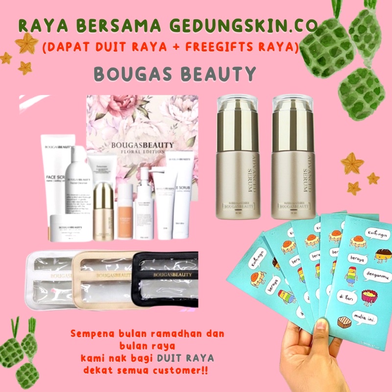 TRAVEL SET BOUGAS /BOUGAS BEAUTY SERUM / BOUGAS FACE SCRUB/ BOUGAS ...