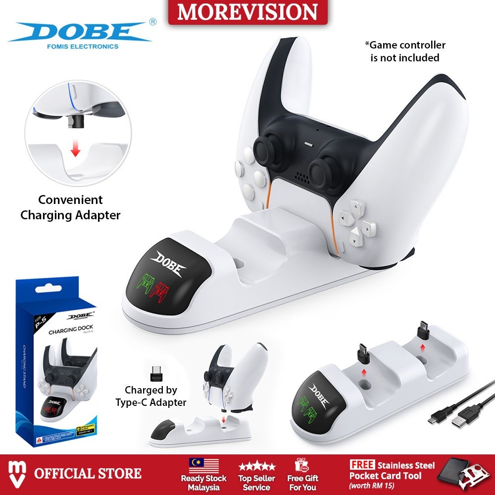 Dobe TP5-0506 Dual Charging Dock For DualSense PS5 Wireless Controller ...