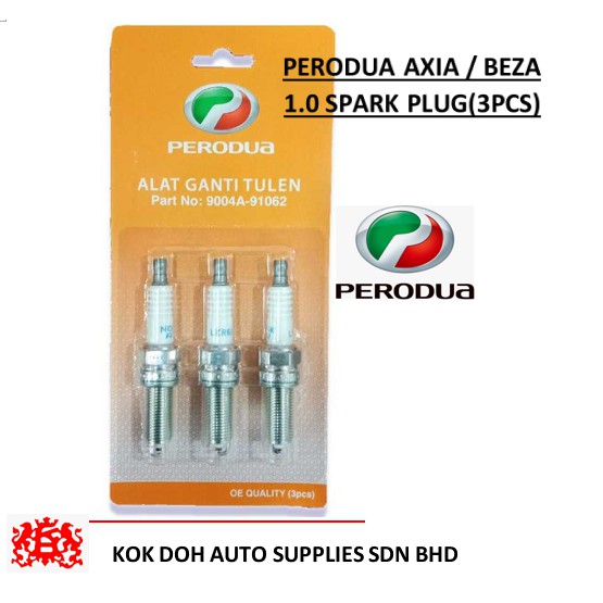 Palam Pencucuh /Spark Plug / NGK LKR6C PERODUA AXIA / BEZZA 1.0 / NGK ...