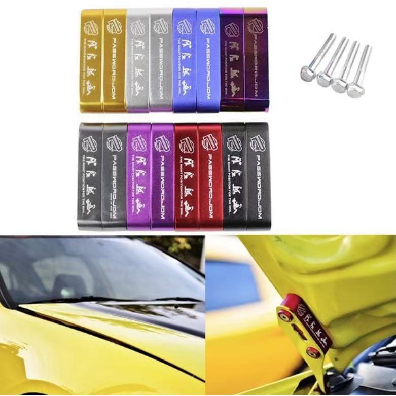 JDM Universal Car Titanium Bonnet Hood Racing Billet Aluminum Hood ...