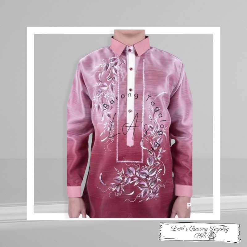 Monochromatic Embroidered Modern Barong Tagalog | Shopee Malaysia