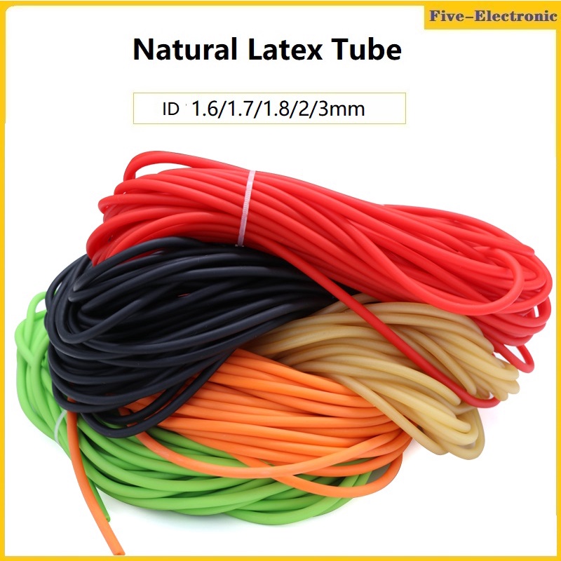 Natural Latex Tube Elastic Rubber Hose ID 1.6 1.7 1.8 2 3mm Latex ...