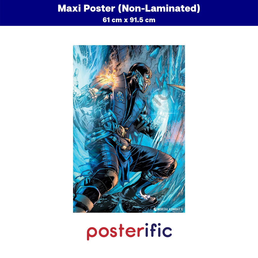 Mortal Kombat (Sub Zero) - Poster (61 cm X 91.5 cm) | Shopee Malaysia