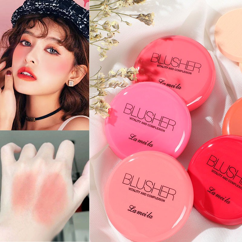 Ready Stock 🇲🇾 Cute LAMEILA Blusher with Brush Mini Blush | Shopee Malaysia