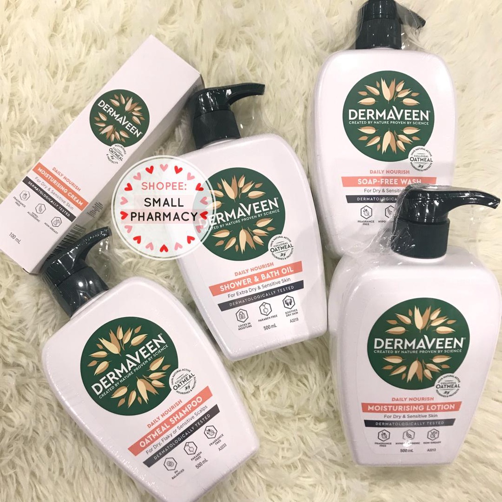 Dermaveen Moisturizing Lotion / Soap-Free Wash / Shower & Bath oil ...