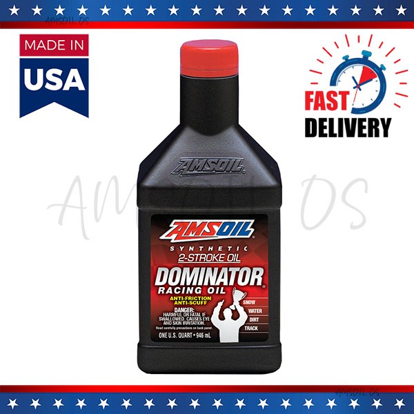 AMSOIL DOMINATOR® SYNTHETIC 2-STROKE RACING OIL 1QT ( 2T ) | Shopee ...