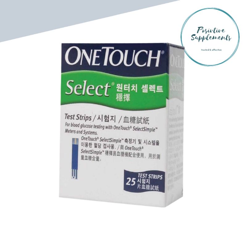 ONETOUCH SELECT TEST STRIP 25s | Shopee Malaysia