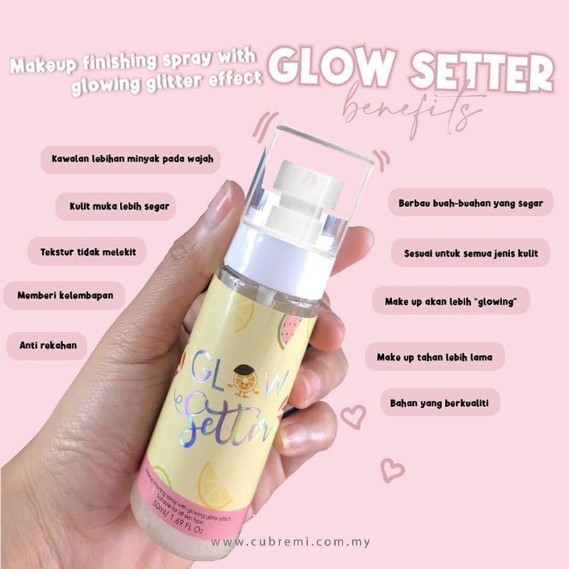 CUBREMI GLOW SETTER SETTING SPRAY 💯 ORIGINAL HQ | Shopee Malaysia