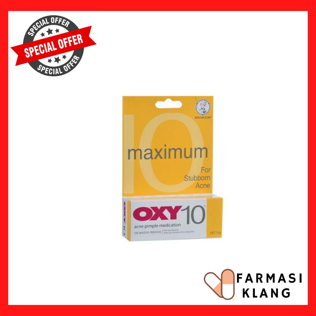 Oxy 10 Acne Pimple Medication (10g/25g) | Shopee Malaysia