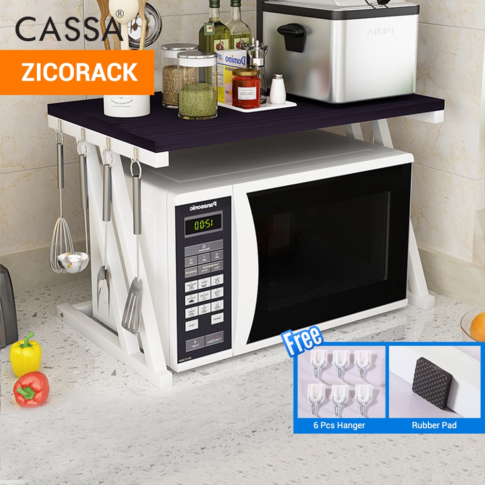 Heavy Duty Two/2 Tinggi 2Tiers Microwave Oven Rice Cooker Rack Kitchen ...