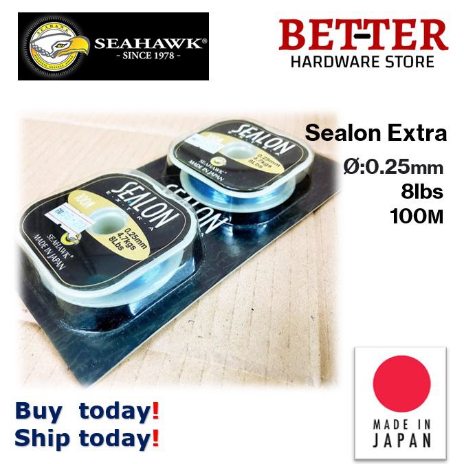 🔥LastStock🔥100M 8LB Seahawk Sealon Extra Fishing Line Tali Benang ...