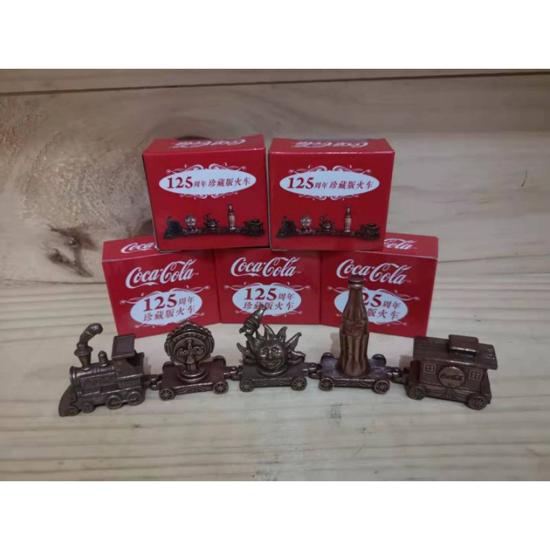 5pcs Coca Cola 125years Anniversary Metal Diecast Train set series ...