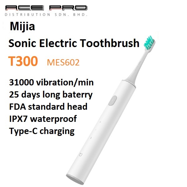 Xiaomi Mijia Mi Sonic Electric Toothbrush T300 / T301 / T302 Ultrasonic IPX7 Waterproof Type-C ...