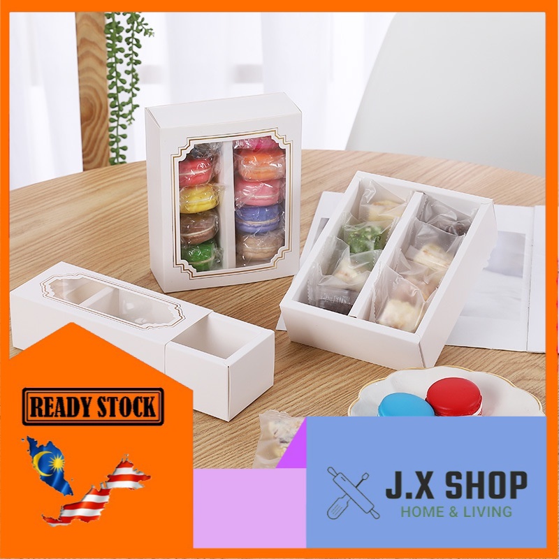 Macaroon box/5/10cavity Macaron box transparent Drawer with Window ...