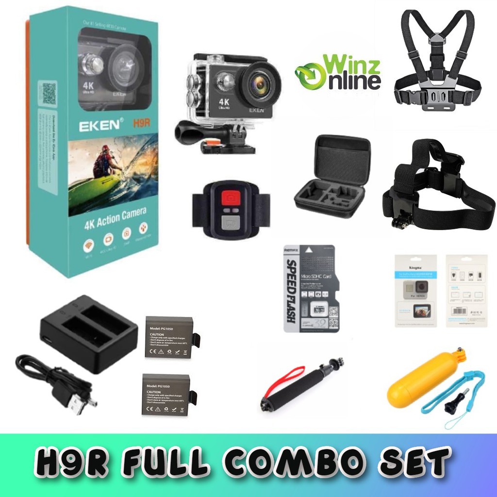 EKEN H9R Ultra HD 4K Full Basic Set / Combo Set | Shopee Malaysia