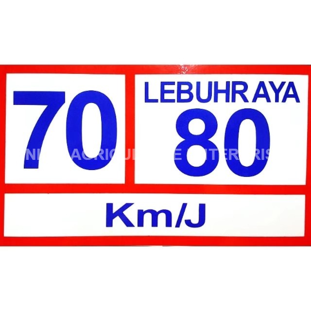 70/80 Speed Limit - Lorry Sticker | Shopee Malaysia