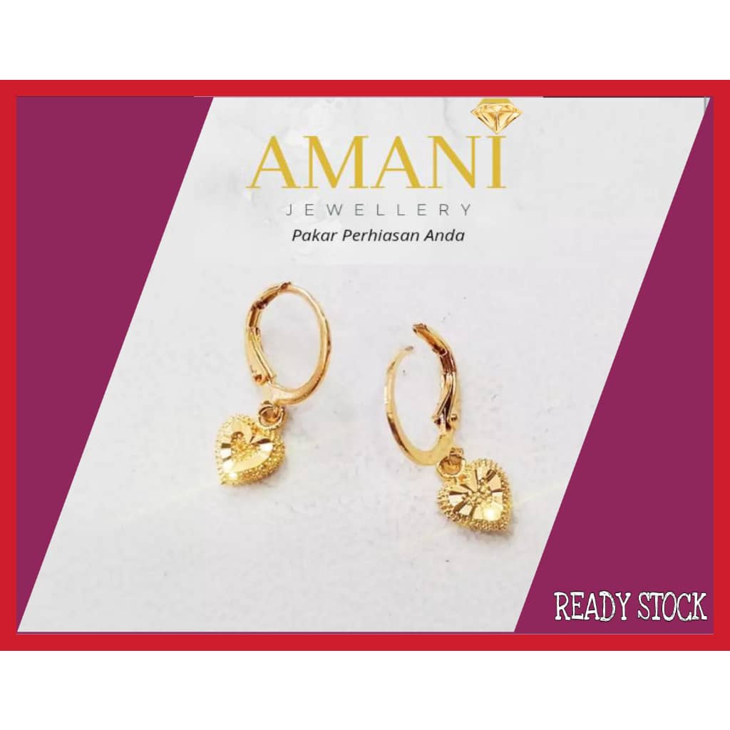 🔥Subang telinga EMAS BANGKOK PERSIS Original Emas 916 saiz Dewasa ...