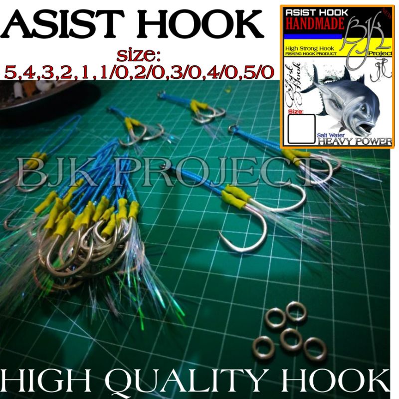 Asist hook 1/0 jig 80-150g jigging hook | Shopee Malaysia