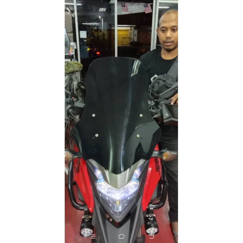 windshield touring LONG 50CM short 40 universal all bike cb500x er6n ...