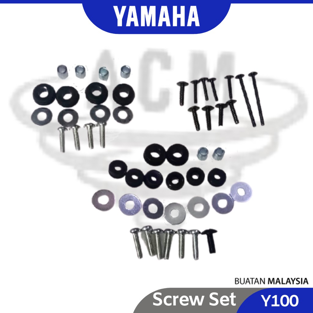 TUSHIMA YAMAHA Full Set Body Cover Screw Skru Nut Handle Body SS2 Y100 ...