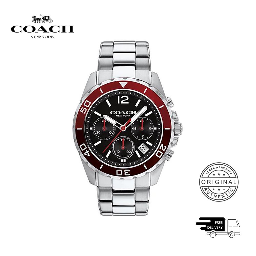 Coach Kent Black Men Watch 14602556 | Shopee Malaysia