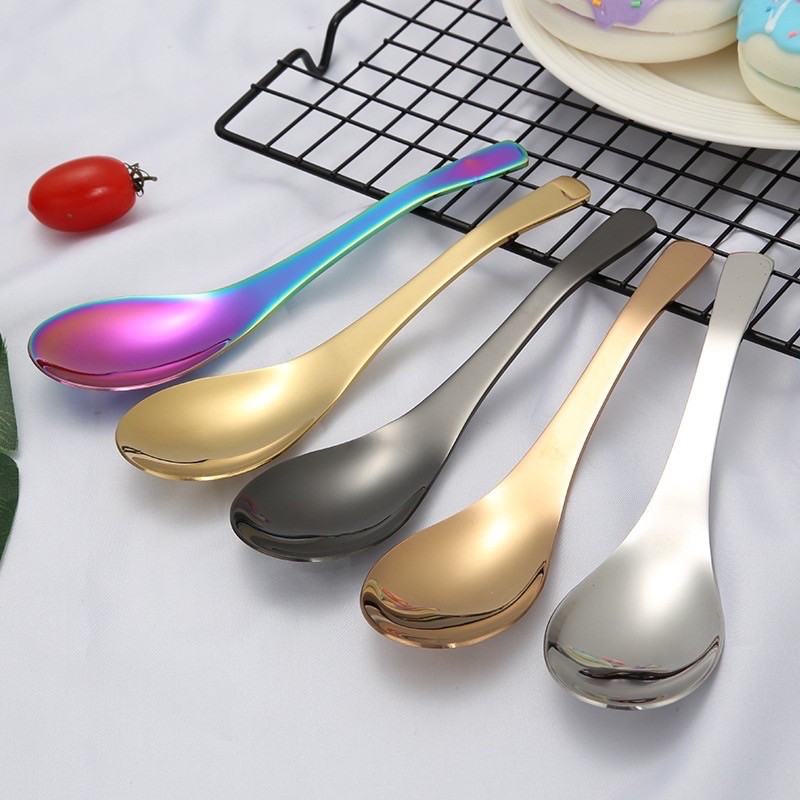 Korean Soup Spoon SUS304 Multi Purpose Kitchen Tools Stainless Steel ...