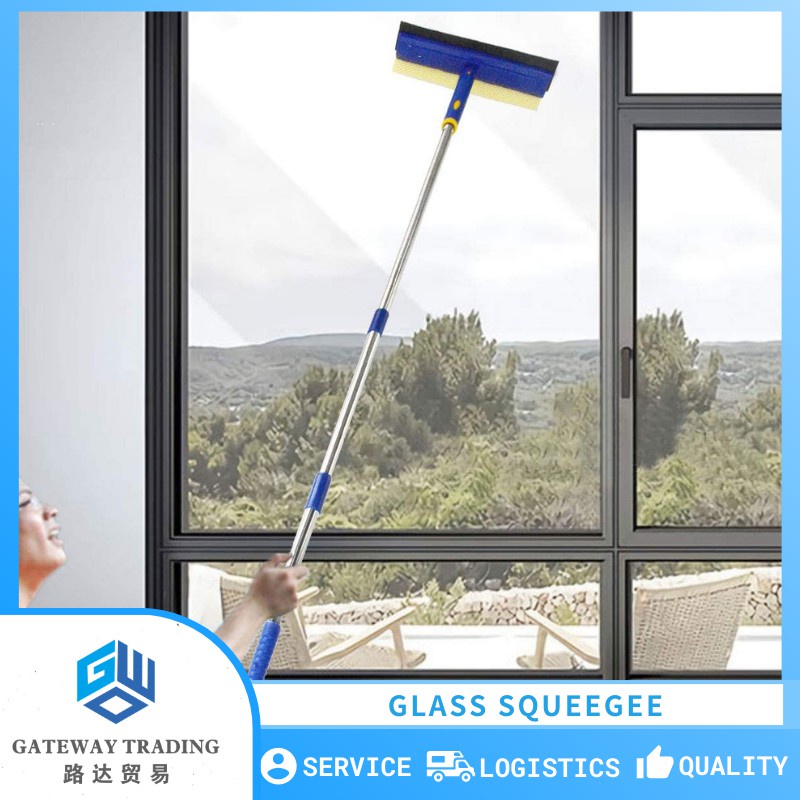 Double-Sided Retractable Glass Wiper Extendable Sponge Wiper with Long ...