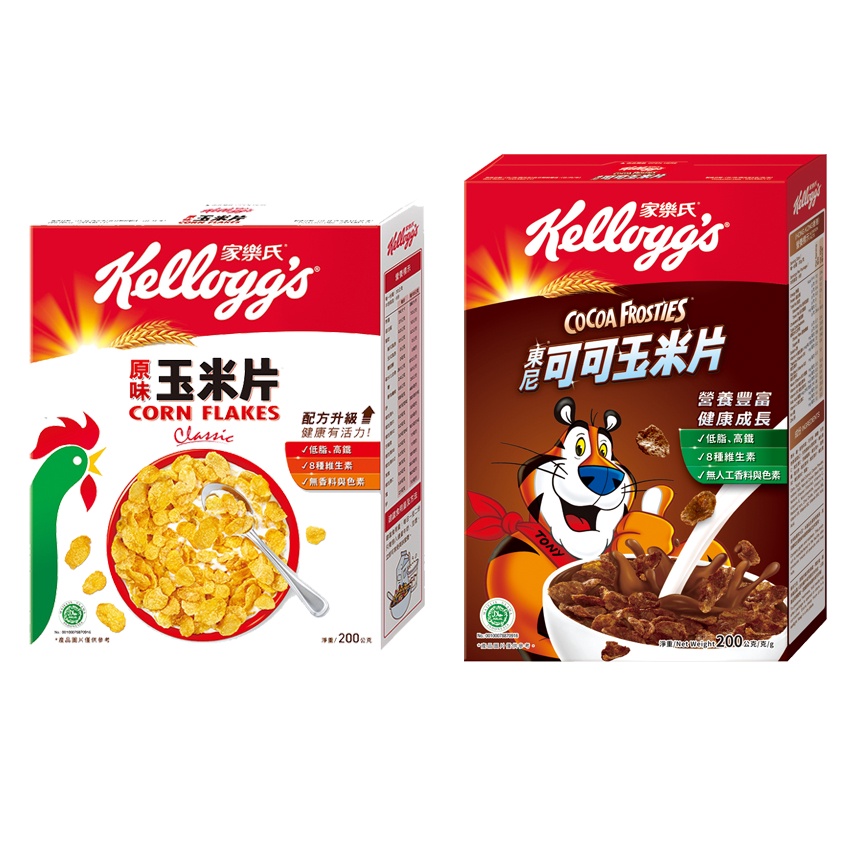 [Kellogg's] Small Capacity Comprehensive Flavor 200gx2 (Original Corn Flakes 200g+Tony Cocoa ...