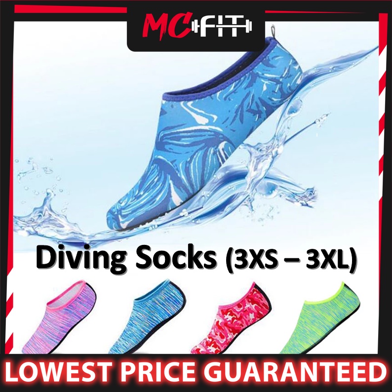 MCFIT Anti slippery Foldable Snorkeling Beach Shoe Diving Shoe Anti ...