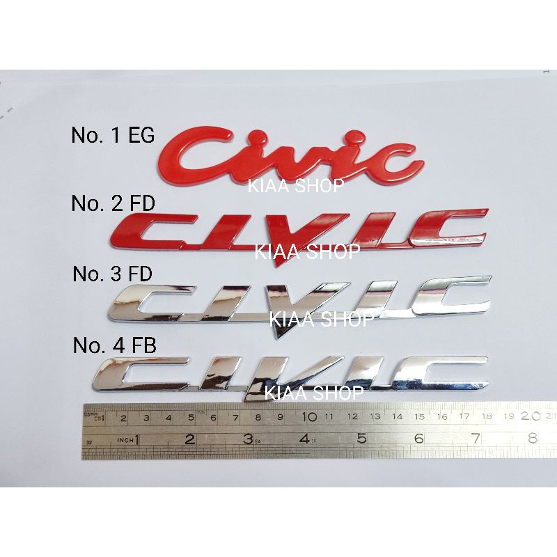 EMBLEM CIVIC LOGO HONDA CIVIC FB HONDA CIVIC FD HONDA CIVIC EK CIVIC EG ...