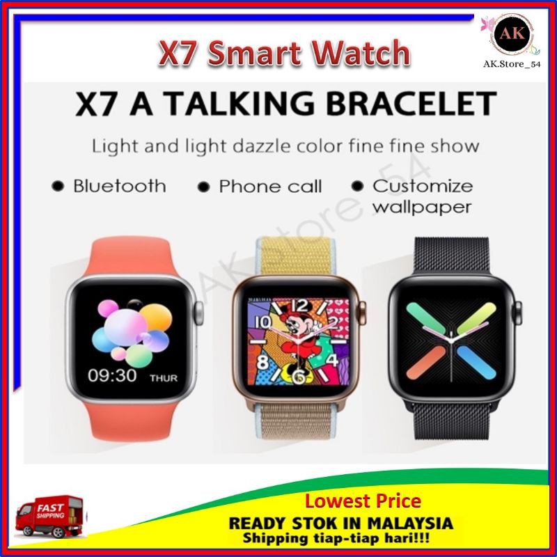 [2020 Model] X7 Smart Watch Bluetooth TouchScreen Sport | Shopee Malaysia