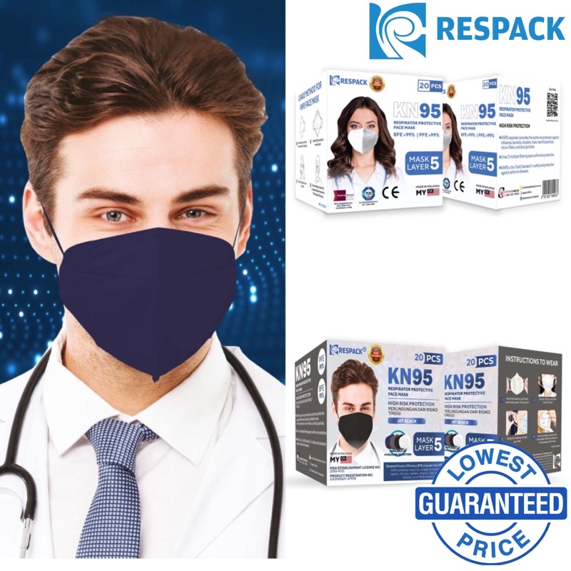 KN95 Mask 5ply 5/10/20pcs Respack (🇲🇾Ready Stock)Mask KN95 Mask ...