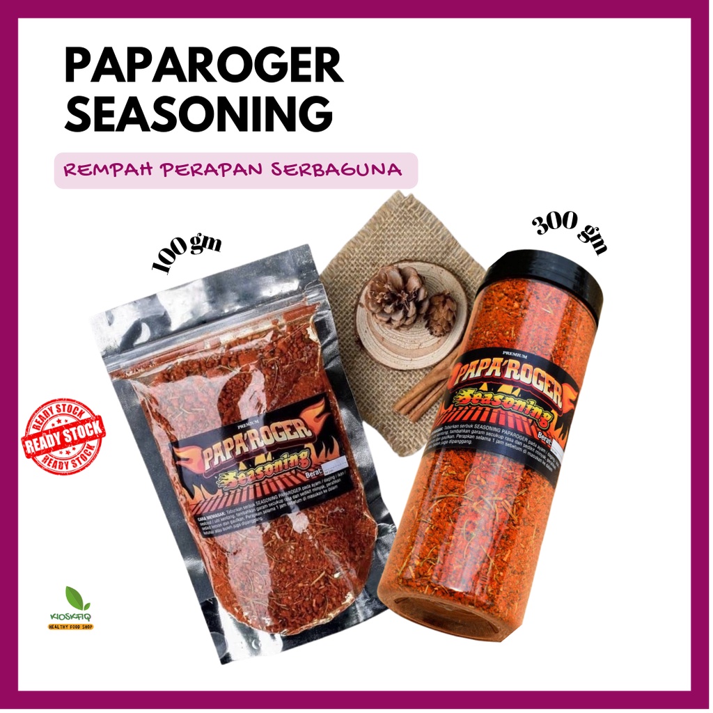 Paparoger by Rink Seasoning Rempah Diet Sihat Perapan No sugar Rendah Kalori Resepi Namee Rogers ...