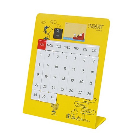 Snoopy Magnet Millennial Calendar Easy to attach Calendar Peanuts ...